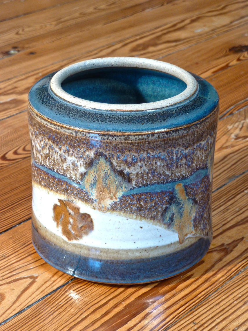 Studio Pottery Canister Planter or Jar by Bruce Jordan - | Fly Times ...