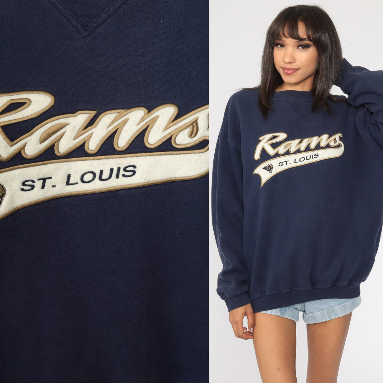 St Louis Rams Sweatshirt Missouri 90s Sweatshirt NFL | Shop Exile ...
