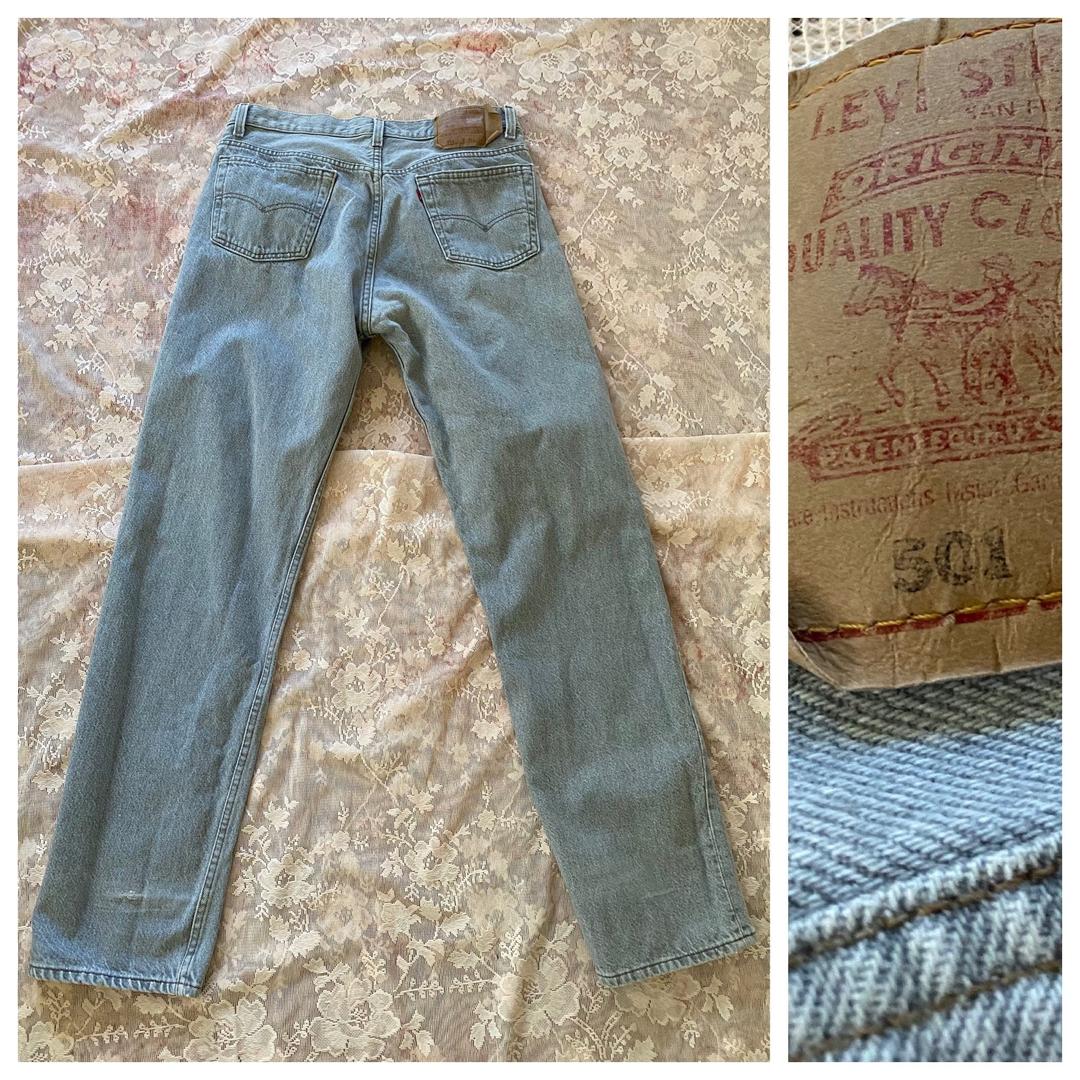 Vintage 1980’s Grey Levis 501 Jeans | Surrealist Vintage | San Diego, CA