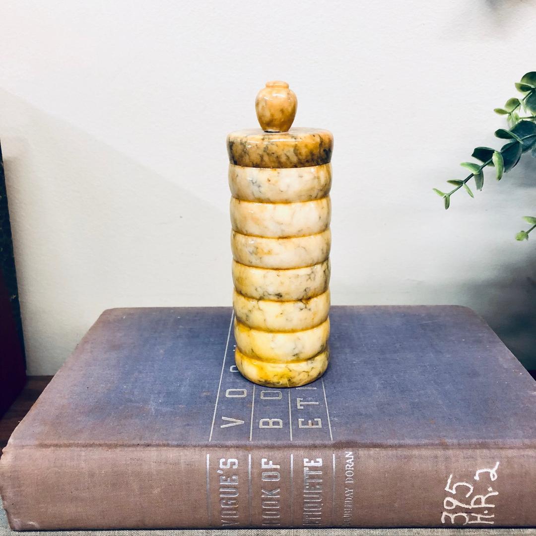 Alabaster Container, Yellow Alabaster, Italian Marble, Marble Container ...