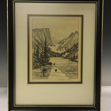 Richardson Rome ~Dream Lake~ Original Copper Plate Etching Art 11 ...