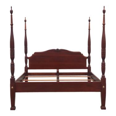 Carved Mahogany Four Poster King Size Rice Bed | 2nd Story Trading Co ...